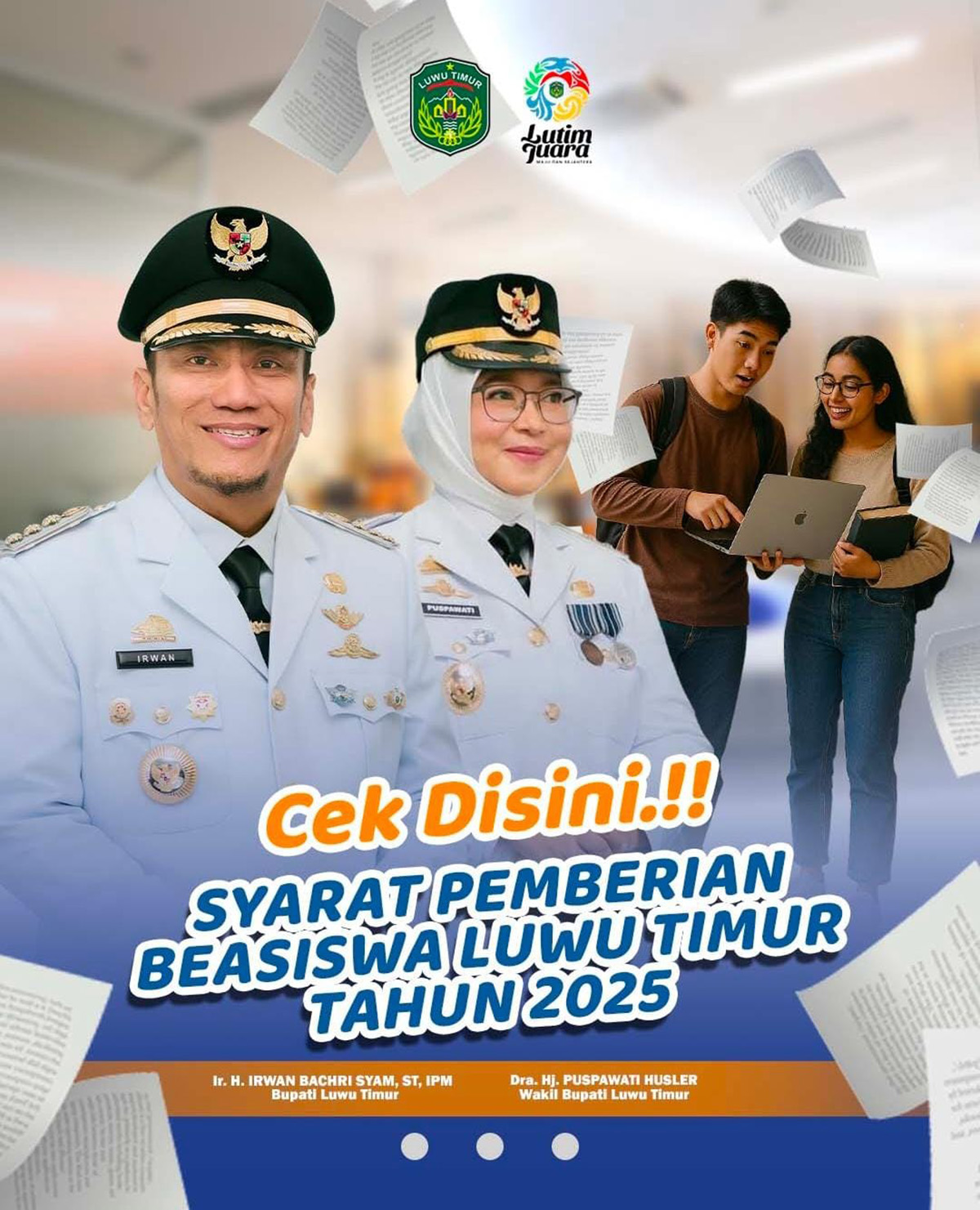 BEASISWA JUARA LUWU TIMUR - Pendaftaran Beasiswa Pemerintah Kabupaten Luwu Timur